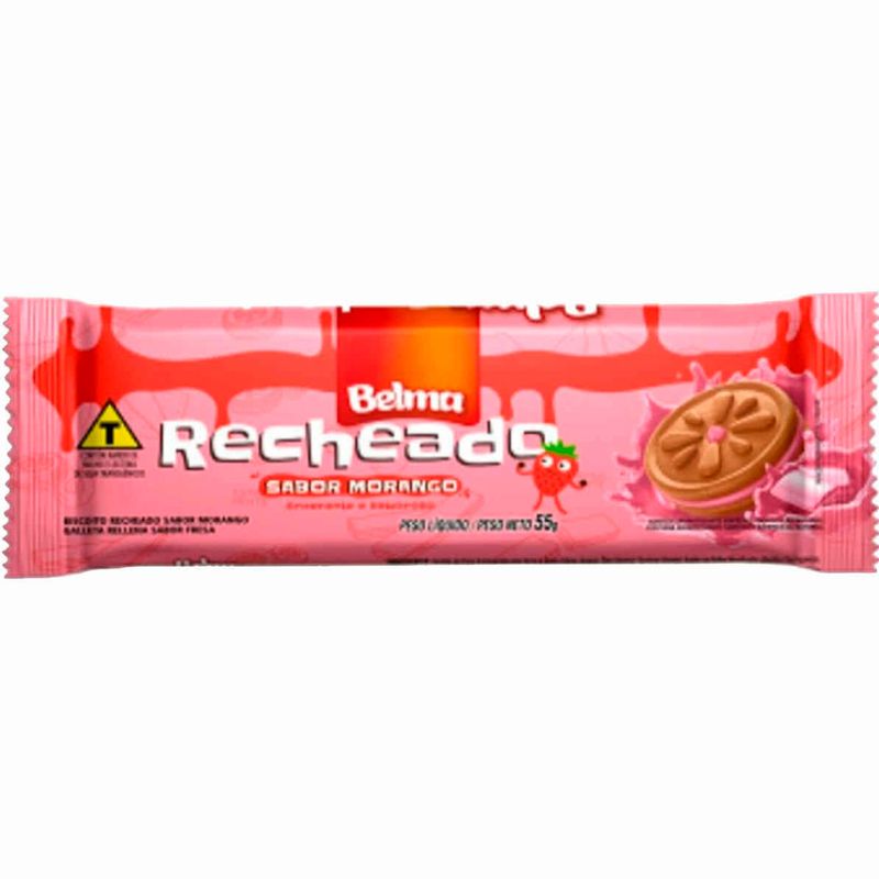 Biscoito Recheado Belma Morango 55g | Mercantil Atacado Biscoito Recheado Belma Morango 55g | Mercantil Atacado