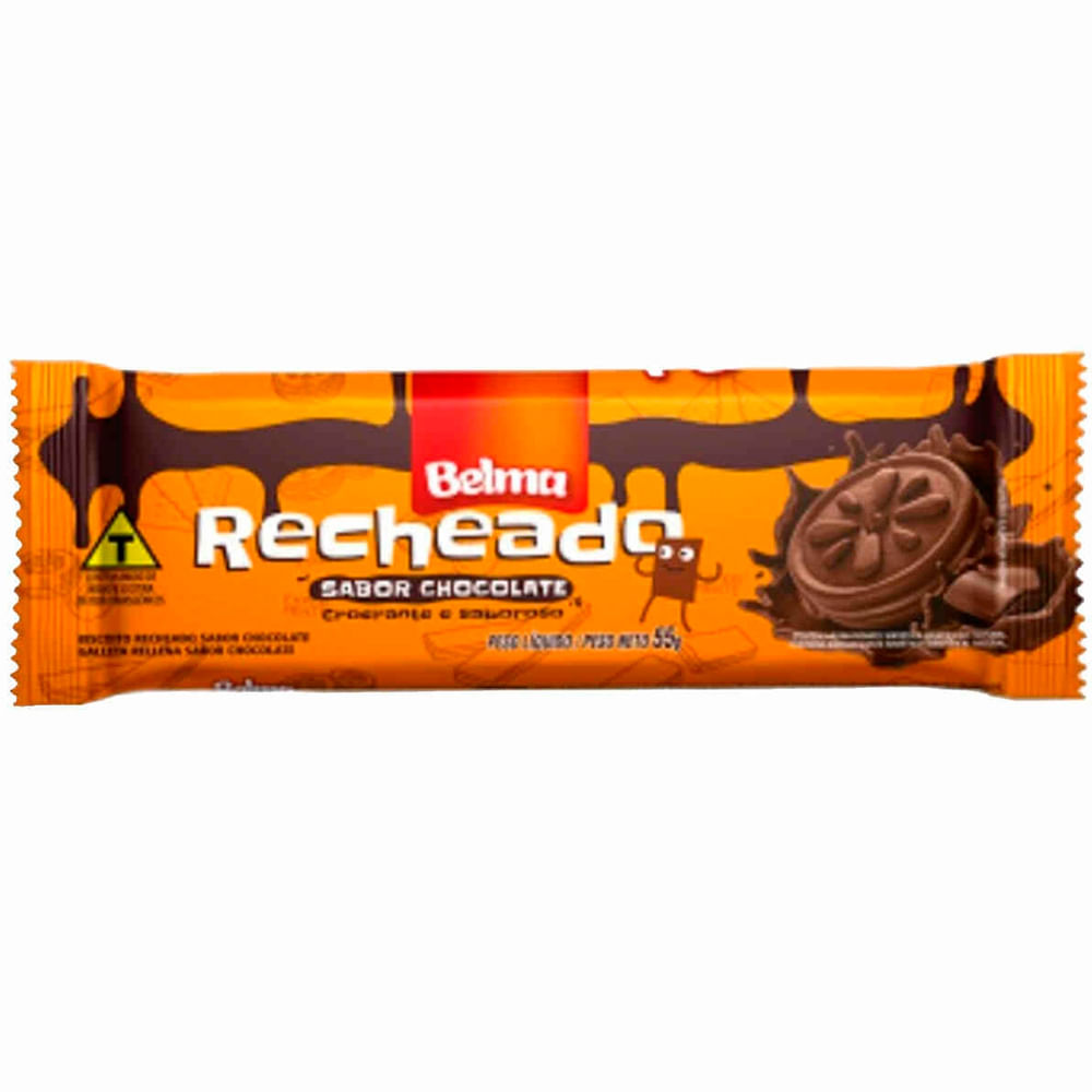 Biscoito Recheado Belma Chocolate 55g | Mercantil Atacado Biscoito Recheado Belma Chocolate 55g | Mercantil Atacado