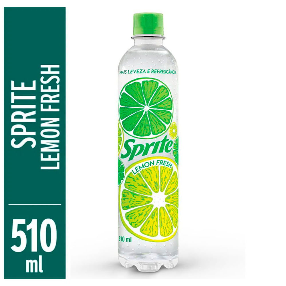 Refrigerante Sprite Lemon Fresh s/ Açúcar Pet 510ml | Mercantil Atacado