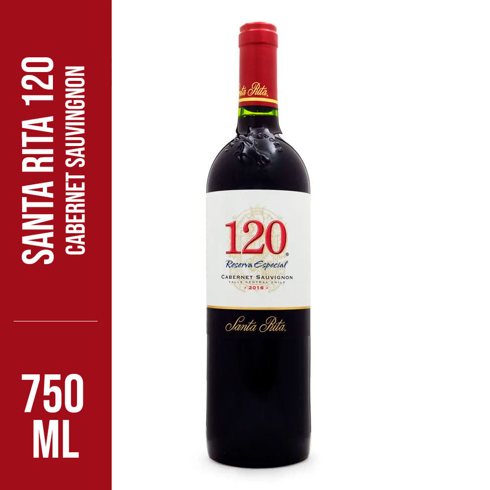 Vinho Chileno Santa Rita 120 Cabernet Sauvignon 750ml | Mercantil Atacado