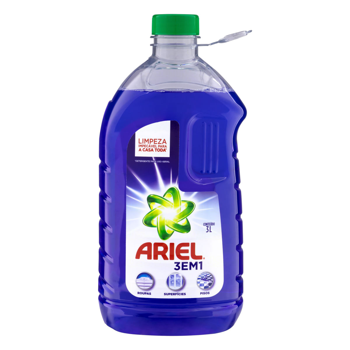 Detergente Líquido Ariel 3 em 1 Multiuso 3l | Mercantil Atacado