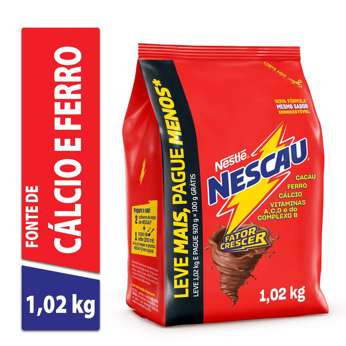 Achocolatado em Pó Nescau Pacote 1.2Kg Leve + Pague - | Mercantil Atacado