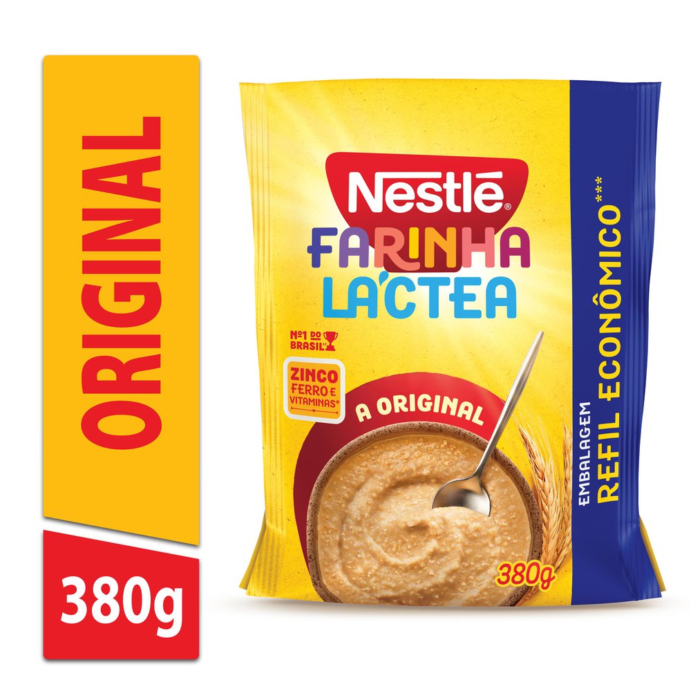 Farinha Láctea Nestlé Original Sachê 380g | Mercantil Atacado
