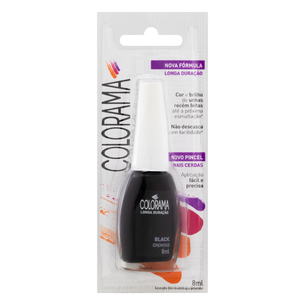 Esmalte Colorama Cremoso Black 8ml | Mercantil Atacado