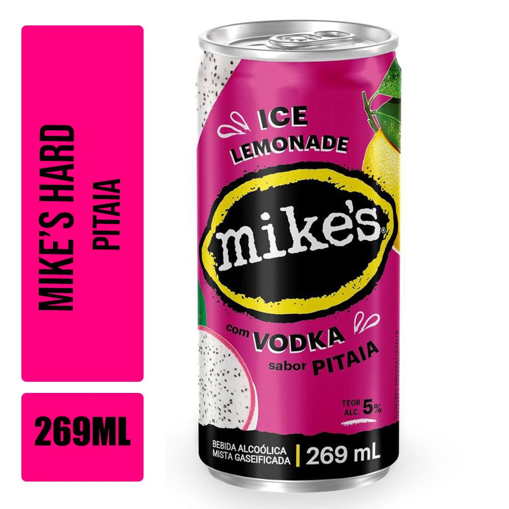 Bebida Alcoólica Mista Mikes Hard Ice Lemonade Pitaia Lata 269ml ...