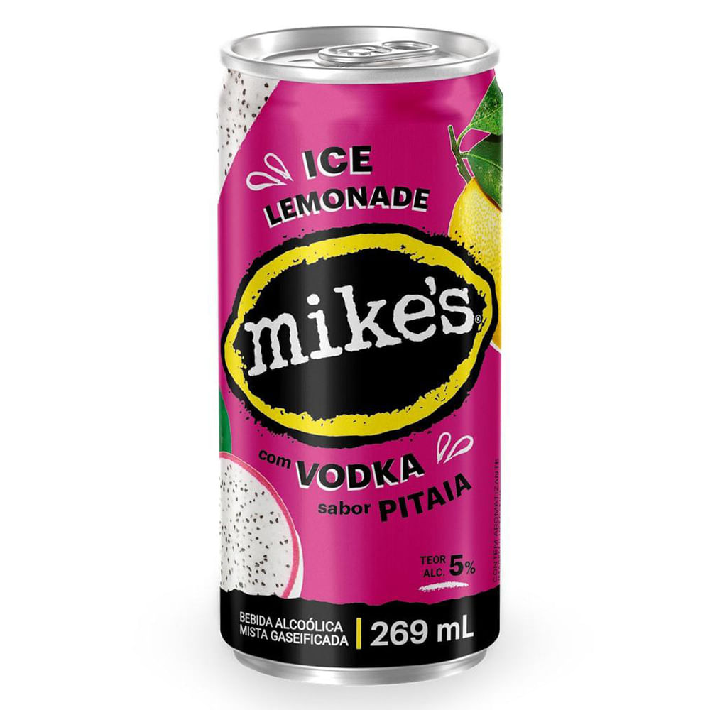 Bebida Alcoólica Mista Mikes Hard Ice Lemonade Pitaia Lata 269ml ...