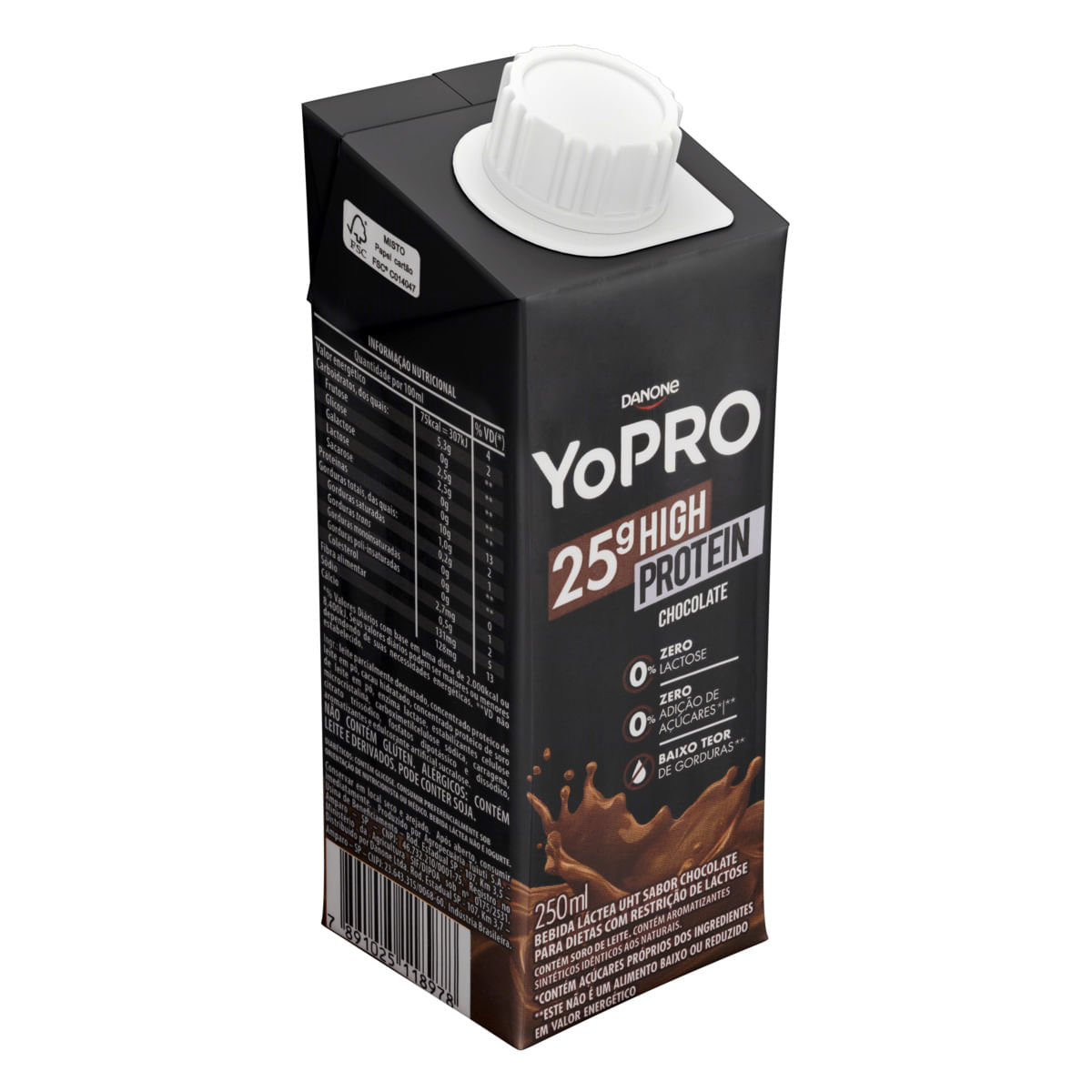 Bebida Láctea Uht Yopro 25g High Protein Chocolate Zero Lactose s ...