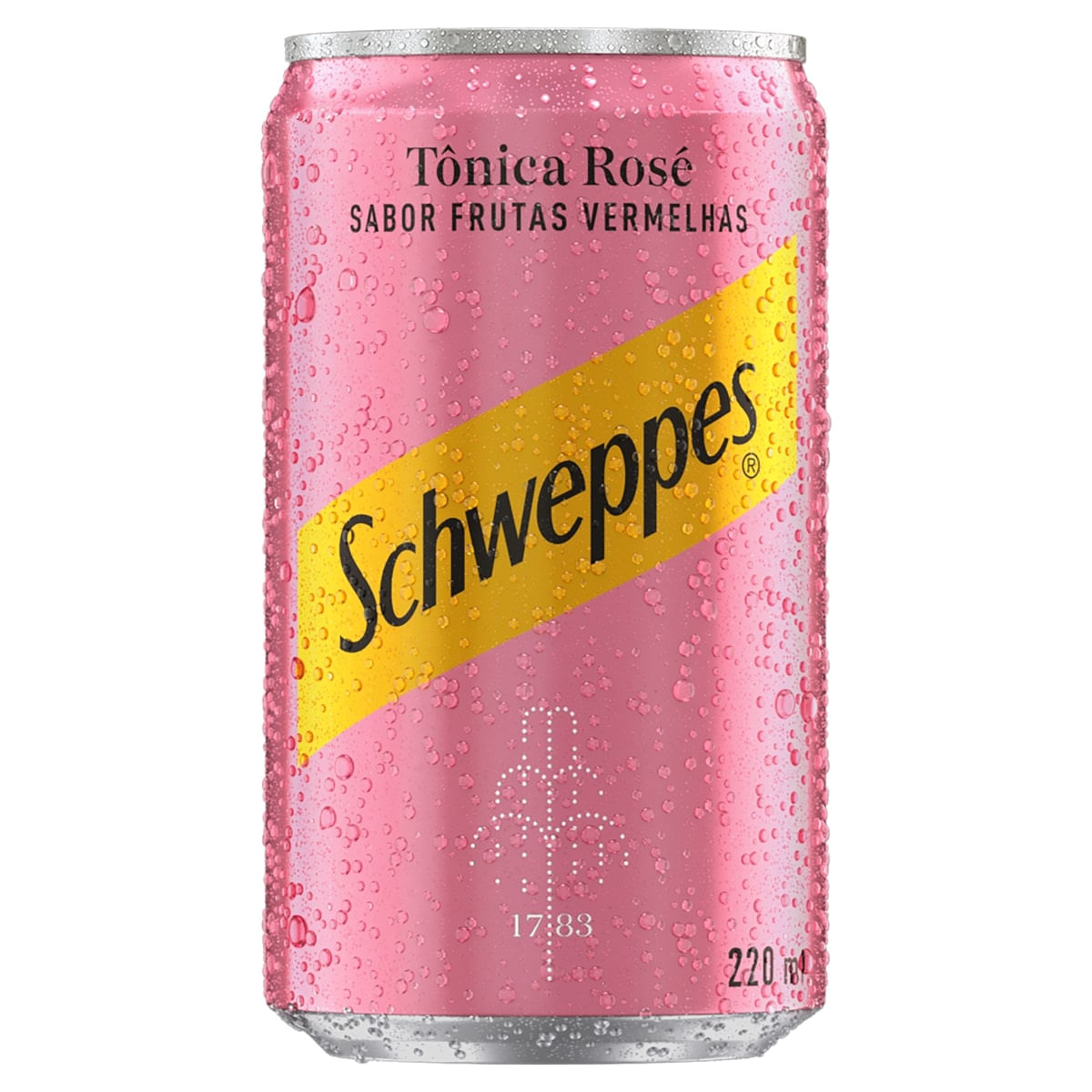 Água Tônica Schweppes Rosé Frutas Vermelhas Lata 220ml | Mercantil Atacado